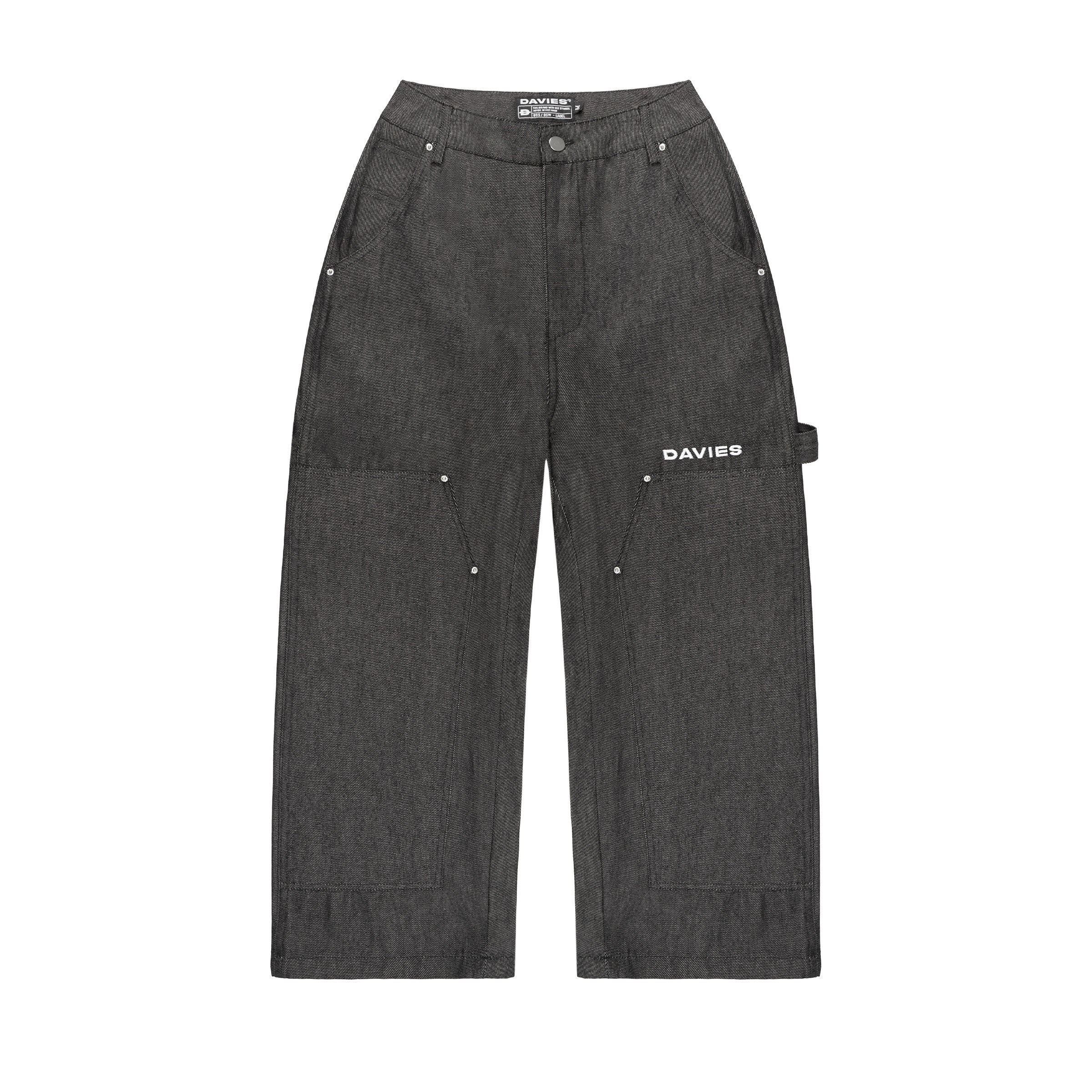 Rivalry Denim Pants – Wide-Leg Hiphop Streetwear Jeans by Davies – The Sen